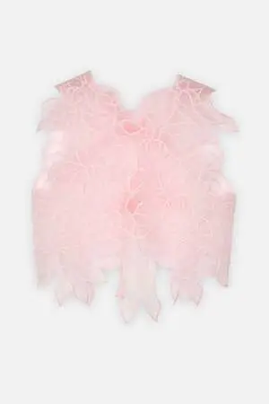 Cecilie Bahnsen Cbaya Bow-embroidered Top - Rose