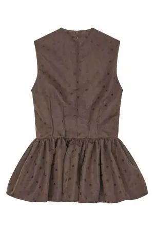Cecilie Bahnsen Top Iris Jacquard Cbdaimi