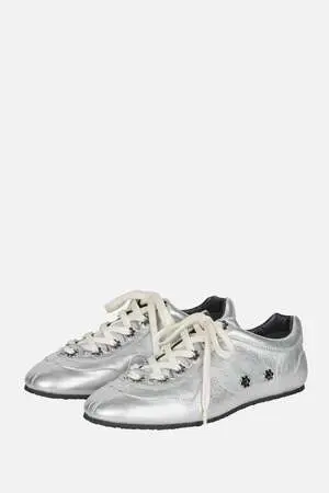 Cecilie Bahnsen Blaise" Metallic Leather Sneakers