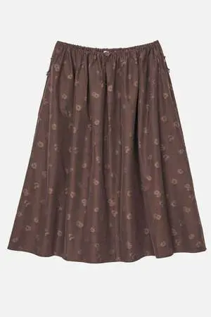 Cecilie Bahnsen Ditsy Bellis Jacquard Midi Skirt