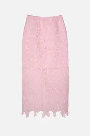 Cecilie Bahnsen Skirt With Bow Embroidery