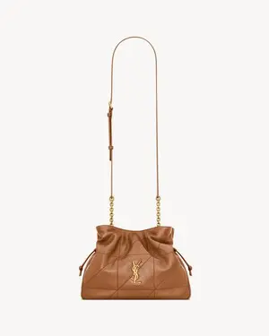 Saint Laurent Jamie Shoulder Pouch In Lambskin - Fox