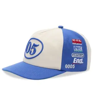 LOCAL SPACE X Racing Cap - Ecru/blue