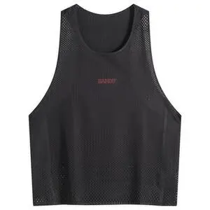 BANDIT Open Mesh Gradient Cut Race Singlet - Black