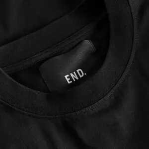 END. Whippet Graphic Cropped T-shirt - Black