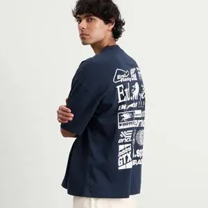 END. Line Up T-shirt - Navy