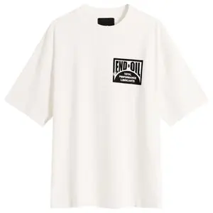 END. Oil Graphic T-shirt - Ecru