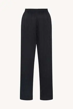 THE ROW Mid-rise Cotton Voile Straight Leg Pants
