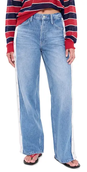 MOTHER The Stripe Resealable Skimp Jeans