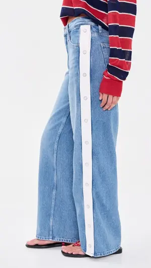MOTHER The Stripe Resealable Skimp Jeans