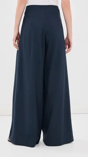 TWP Pleated Wide-leg Trousers