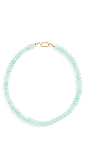 HART Round And Gold Plated Necklace - Opal