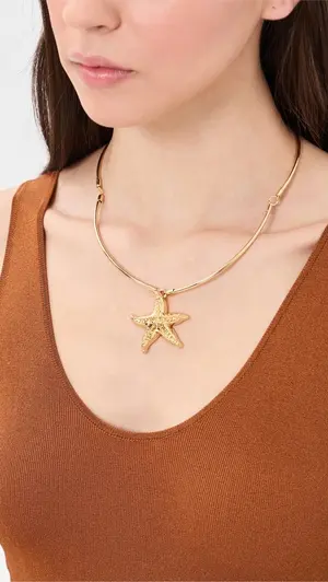 Lele Sadoughi Starfish Collar Necklace