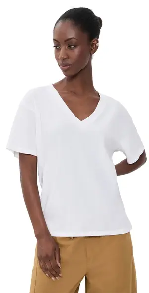 MOTHER The Varsity Rowdy Tee - Fluff