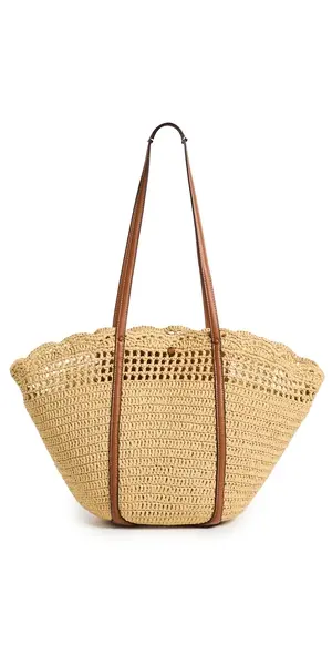 Ulla Johnson Marina Raffia Tote - Natural