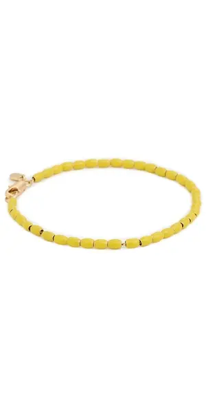 Clare V. Enamel Barrel Chain Bracelet