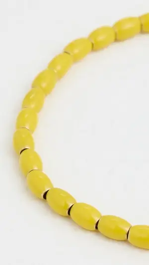 Clare V. Enamel Barrel Chain Bracelet