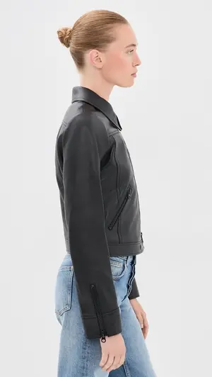 COURREGES Reedition Leather Jacket