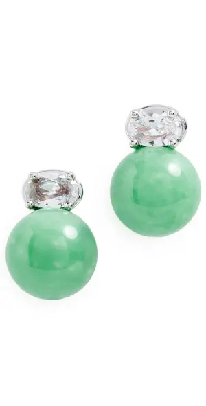 Shashi Vert Imperial Stud Earrings