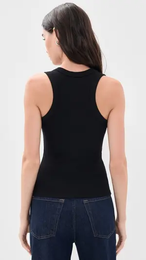 L'Agence Shania Racerback Tank - Black