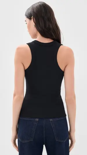 L'Agence Shania Racerback Tank - Black