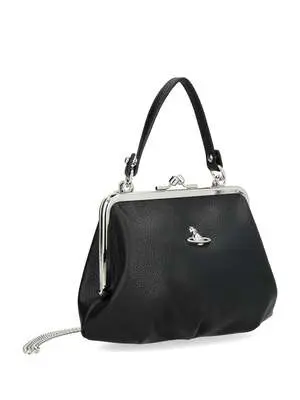 VIVIENNE WESTWOOD Granny Frame Bag With Chain Strap - Black