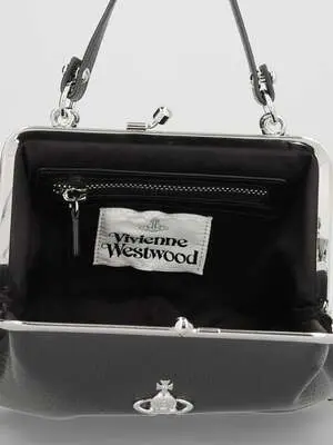VIVIENNE WESTWOOD Granny Frame Bag With Chain Strap - Black
