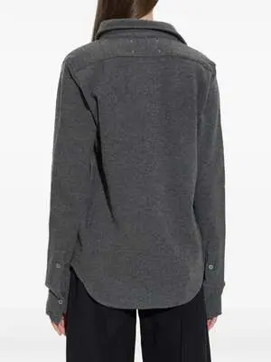 MAISON MARGIELA Virgin Wool Twisted Effect Button-up Polo Shirt