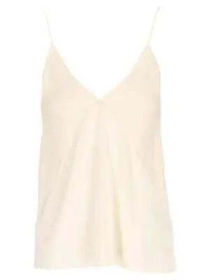 FORTE_FORTE Shoulder Strap Top - White
