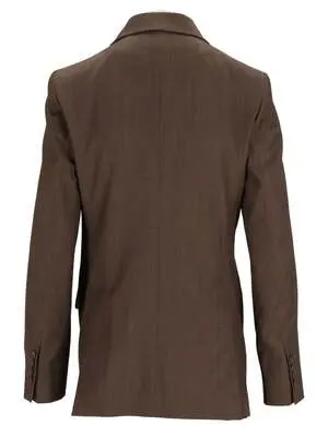 Max Mara Double-breasted Wool Gabardine Blazer