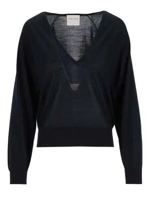 FORTE_FORTE Forte_forte V-Neck Lightweight Wool Blend Sweater
