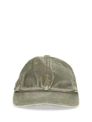 GOLDEN GOOSE Washed Cotton Baseball Cap - Green