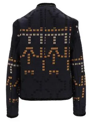 FORTE_FORTE Samarcanda" Jacquard Jacket - Blue