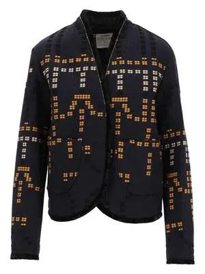 FORTE_FORTE Samarcanda" Jacquard Jacket - Blue