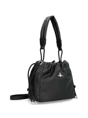 VIVIENNE WESTWOOD Hilary Bucket Bag With Shiny Metal Details - Black