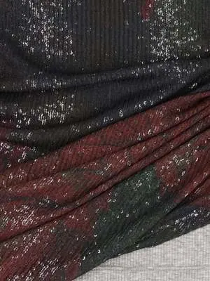 MAISON MARGIELA Sleeveless Draped Printed Top - Multicolor