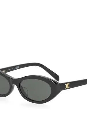 Celine Triomphe Acetate Sunglasses - Black