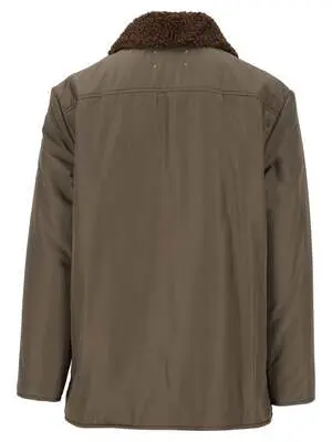 MAISON MARGIELA Soft Collared Parka With Sheepskin-effect Collar - Green