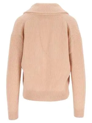 FORTE_FORTE English Rib Wool & Cashmere Blend Cardigan