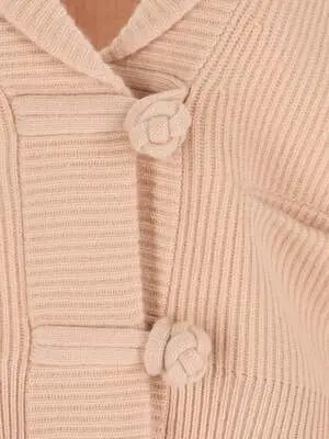 FORTE_FORTE English Rib Wool & Cashmere Blend Cardigan