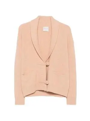 FORTE_FORTE English Rib Wool & Cashmere Blend Cardigan