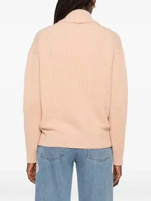 FORTE_FORTE English Rib Wool & Cashmere Blend Cardigan