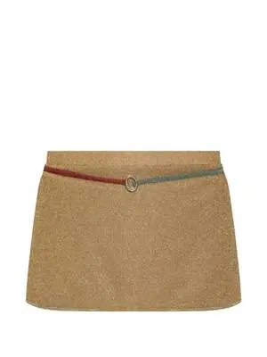 Oseree Lumiere Mini Skirt - Gold