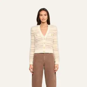 L'Agence L'AGENCE Ariadne Cardigan Ecru/natural Multi