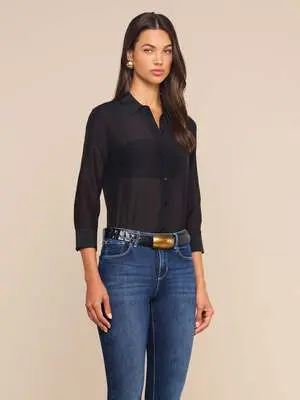 L'Agence Dani Cotton-silk Blouse