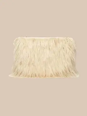 L'Agence Adelina Faux Fur Clutch