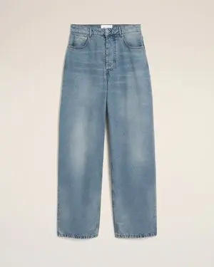 AMI Paris Baggy-fit Cotton Jeans - Blue