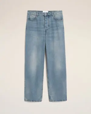 AMI Paris Baggy-fit Cotton Jeans - Blue