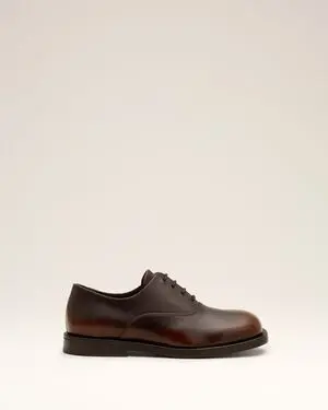AMI Paris Cow Leather Oxford Shoes