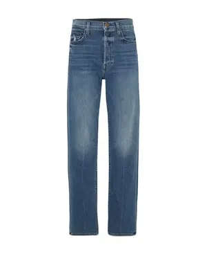 MOTHER High-rise Straight Jeans - Blue
